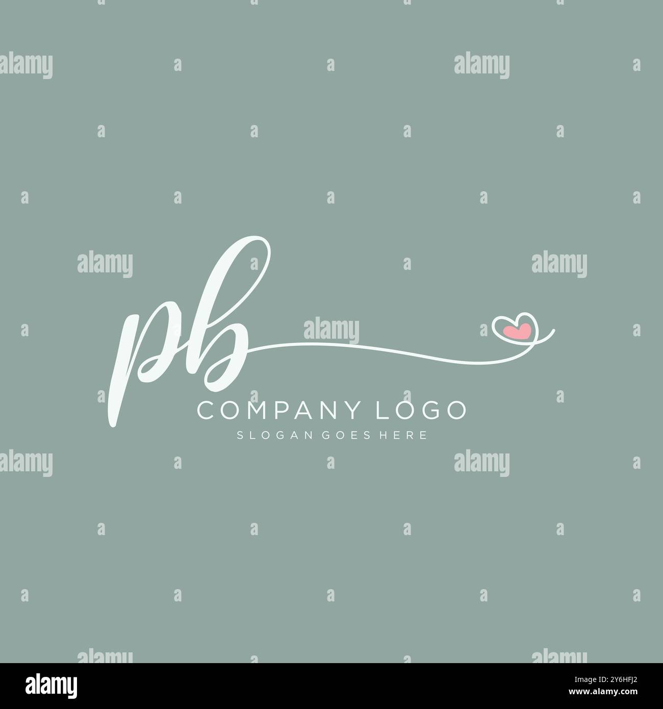 PB Initial handwriting logo design Stock Vector Image & Art - Alamy