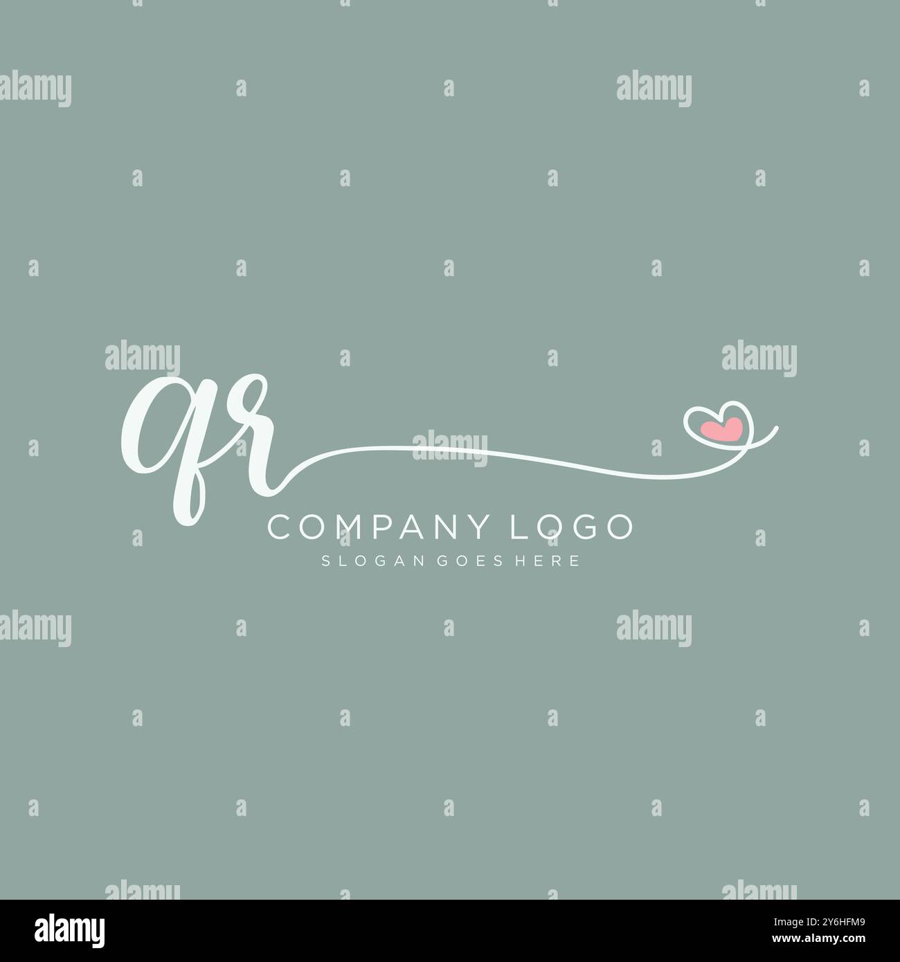 Initial qr hi-res stock photography and images - Alamy
