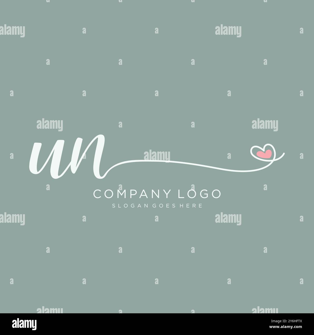 Un initials logo Stock Vector Images - Alamy