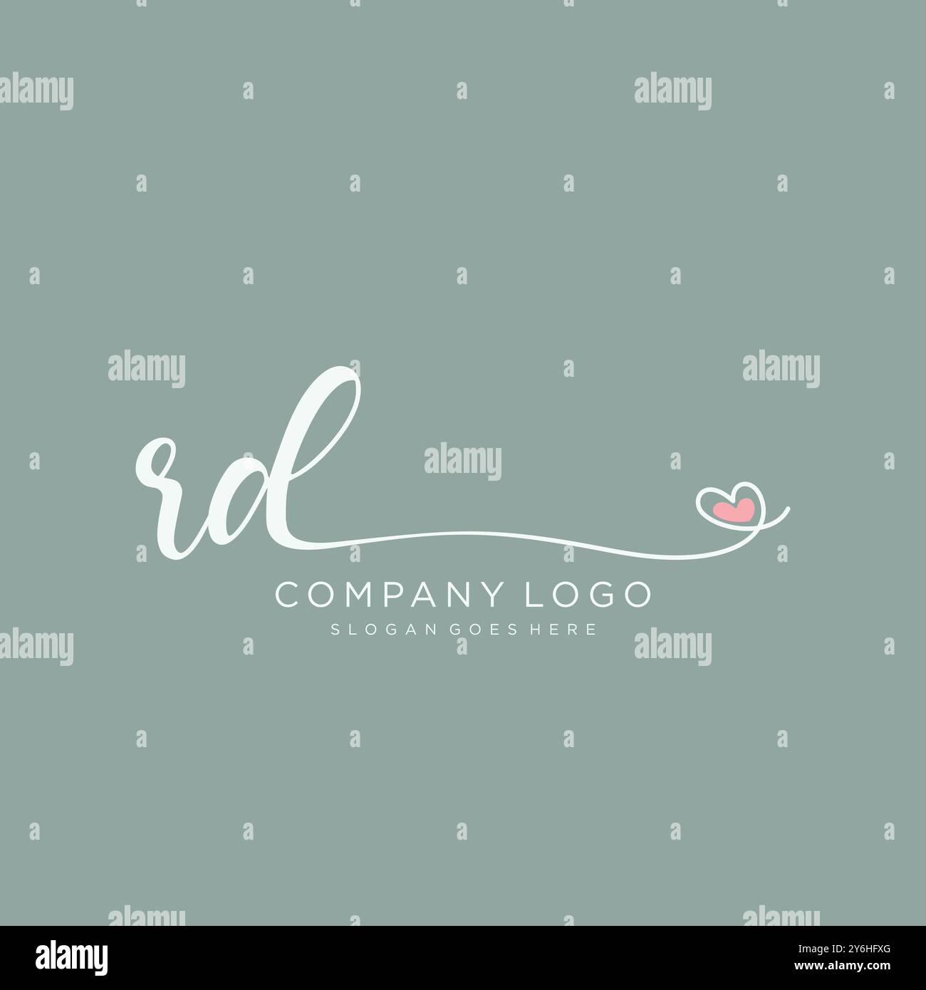 RD Initial handwriting logo design Stock Vector Image & Art - Alamy