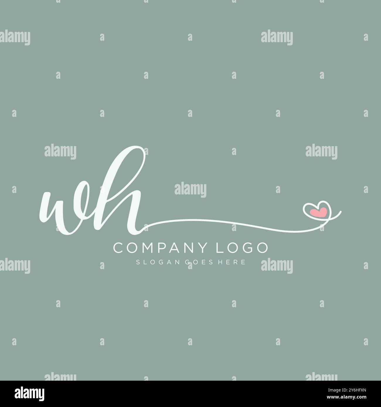 Initial wh logo hi-res stock photography and images - Alamy