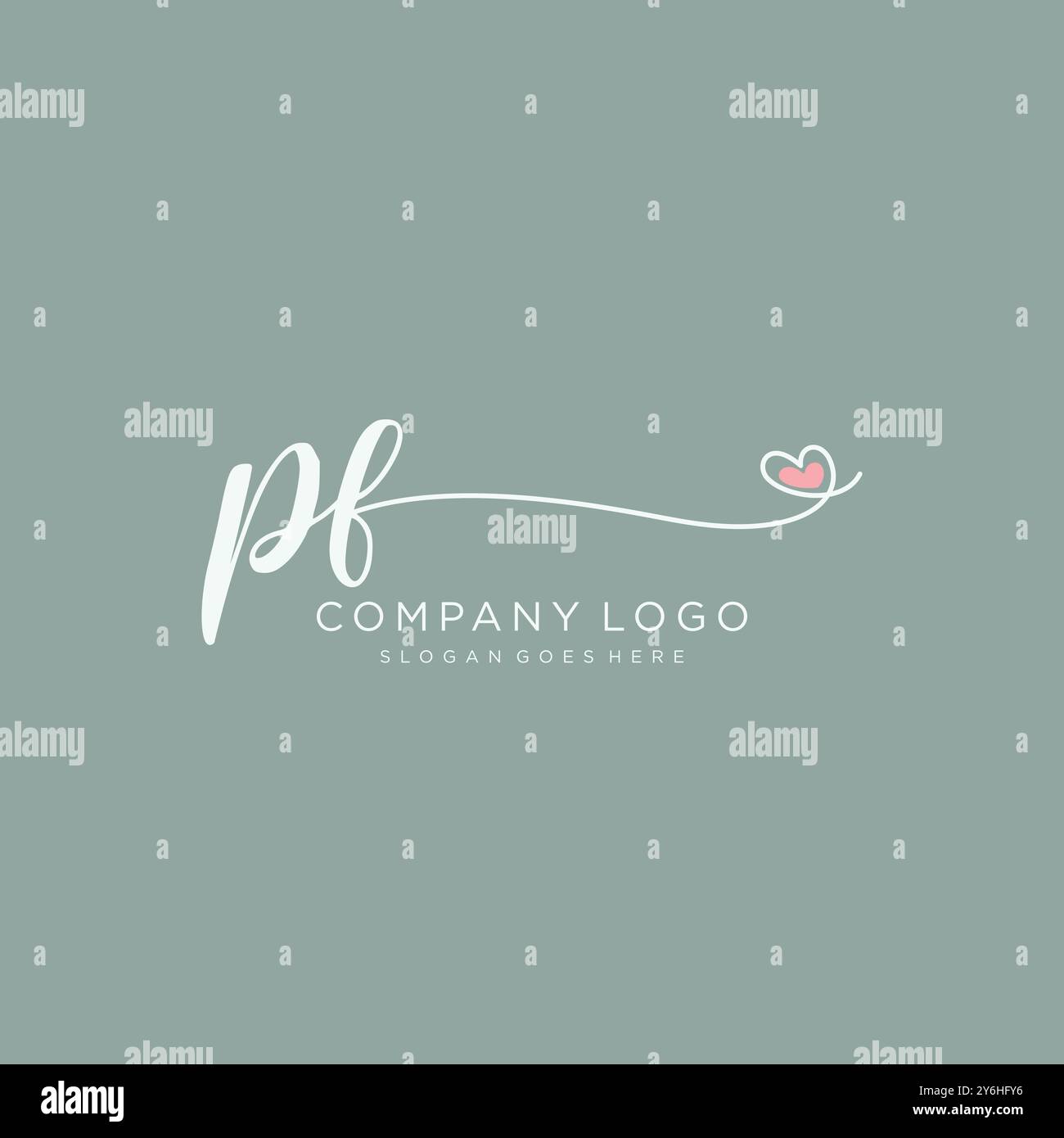 Pf initials logo Stock Vector Images - Alamy