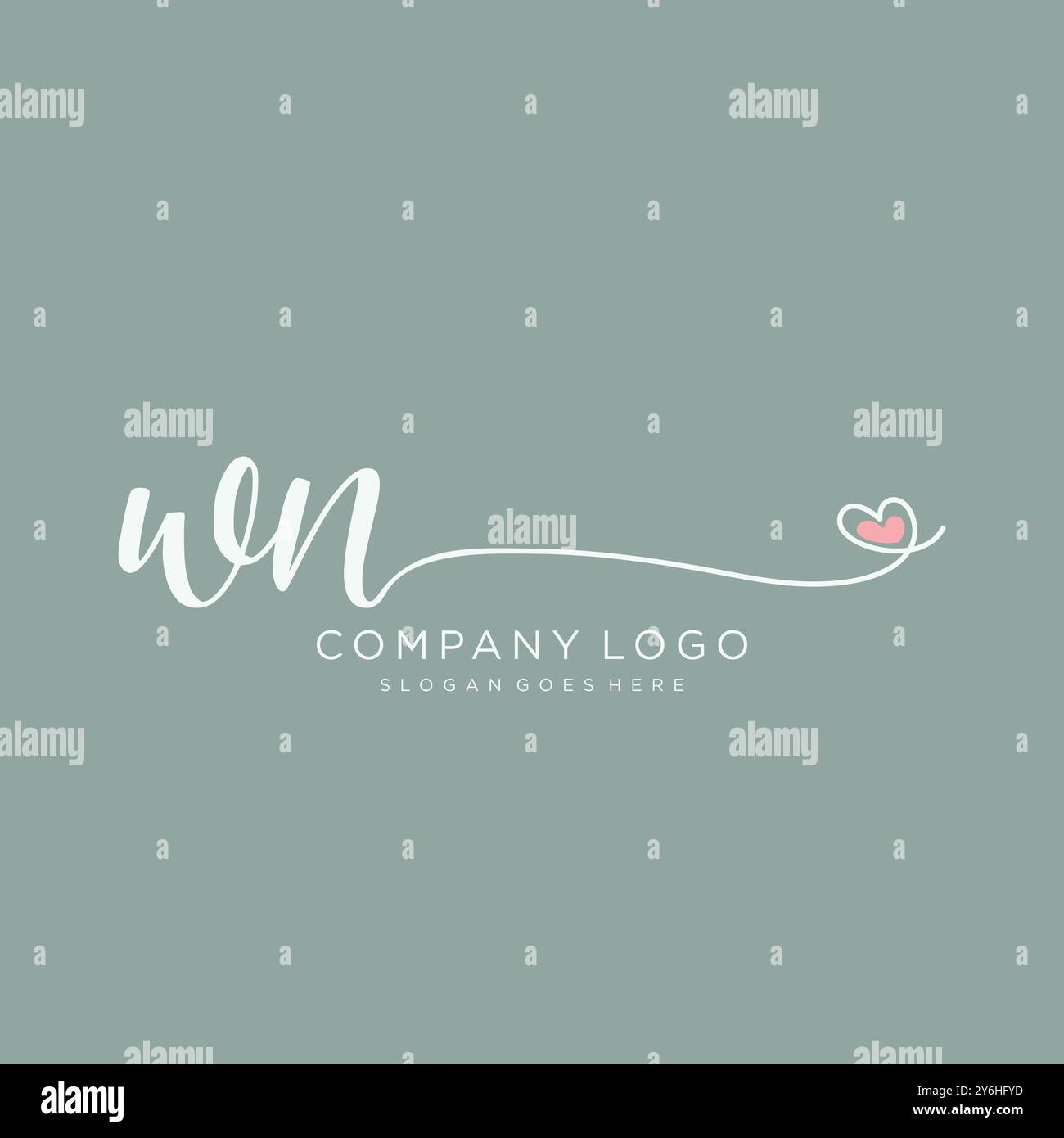 Wn initial Stock Vector Images - Alamy