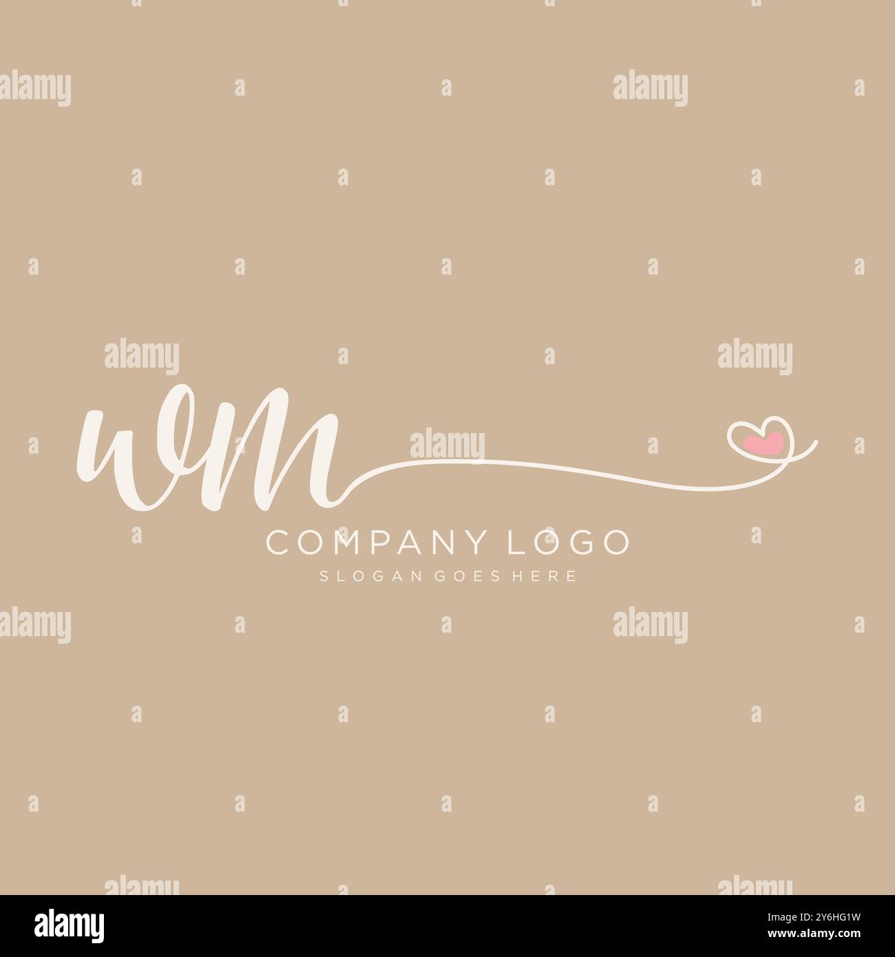 Wm initial Stock Vector Images - Alamy