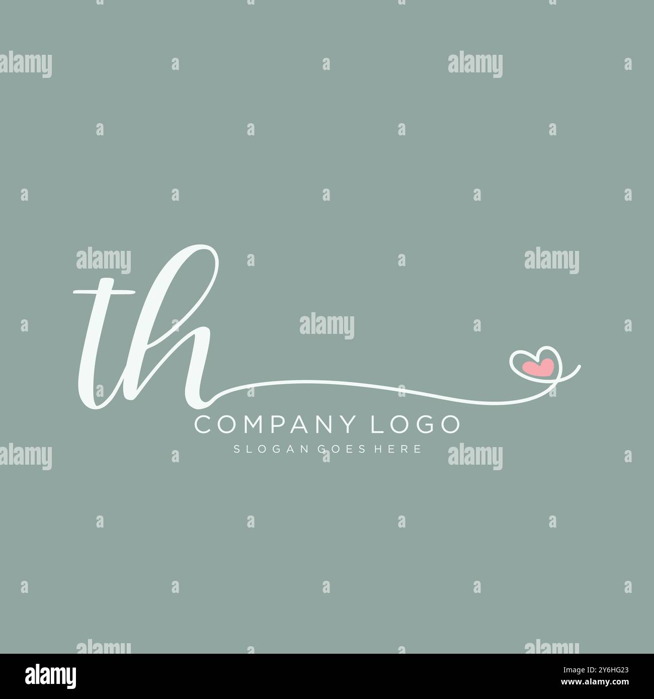 Th initials logo hi-res stock photography and images - Alamy