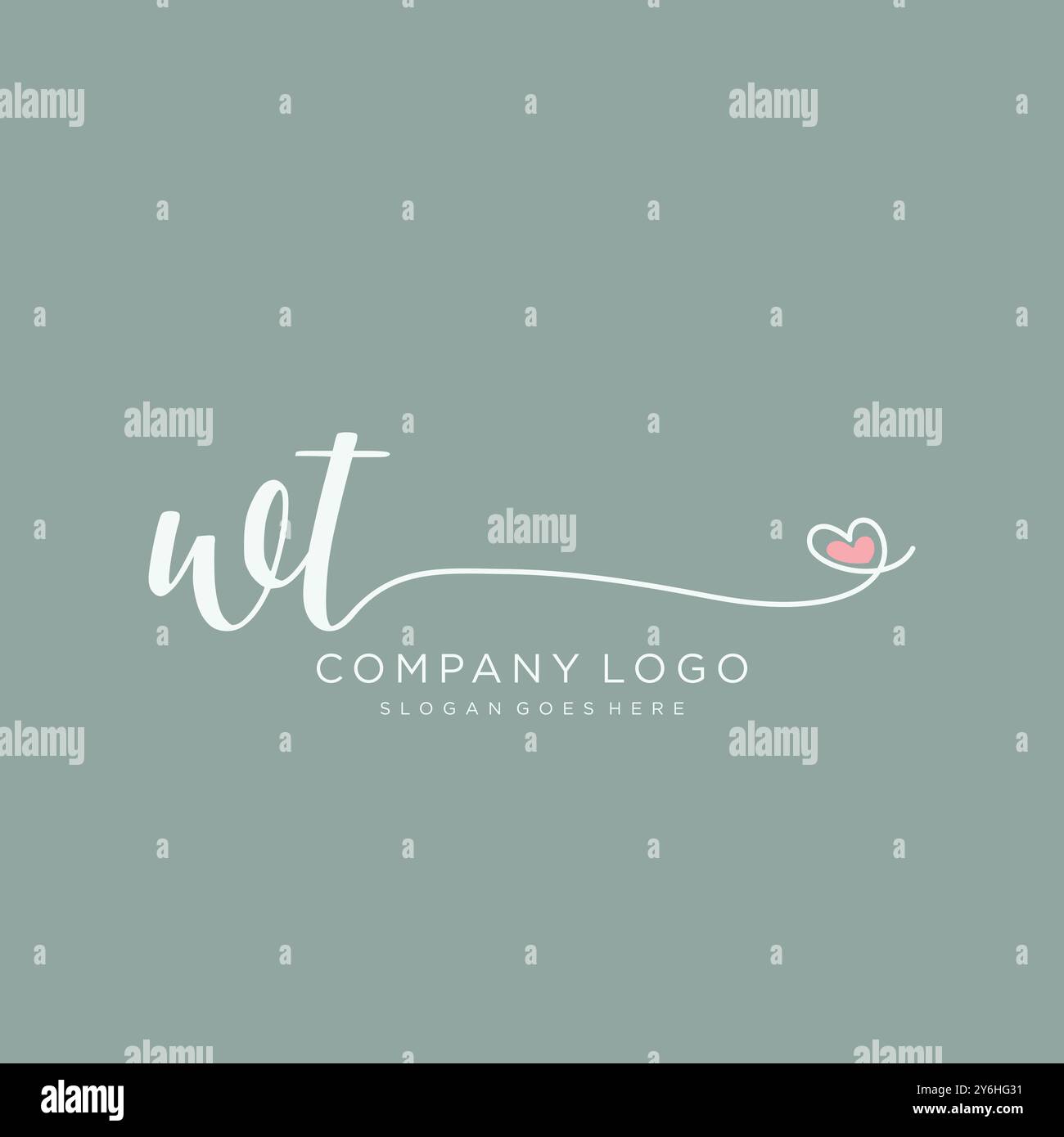 Initials wt Stock Vector Images - Alamy
