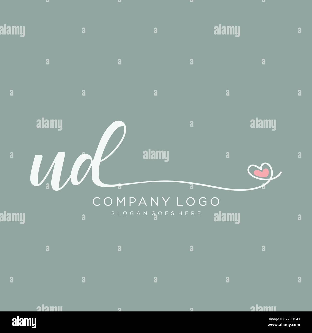 UD Initial handwriting logo design Stock Vector Image & Art - Alamy