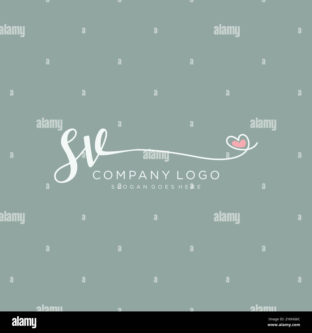 Initial sv logo hi-res stock photography and images - Alamy