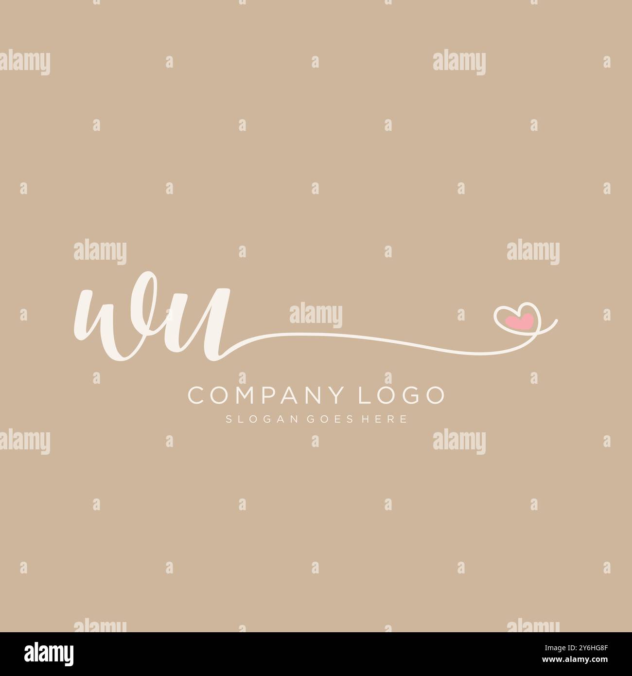 Wu letter design hi-res stock photography and images - Alamy
