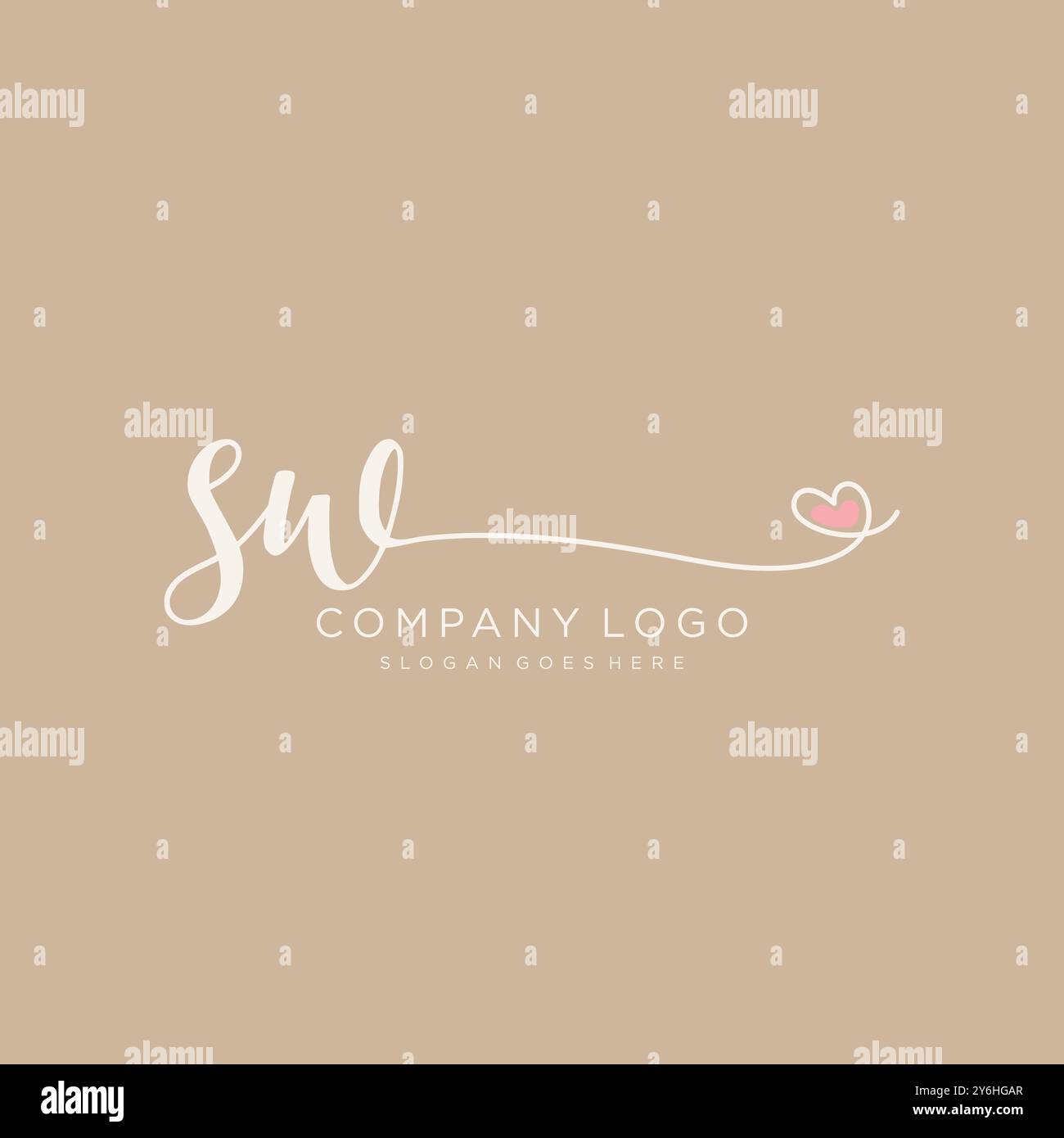SW Initial handwriting logo design Stock Vector Image & Art - Alamy