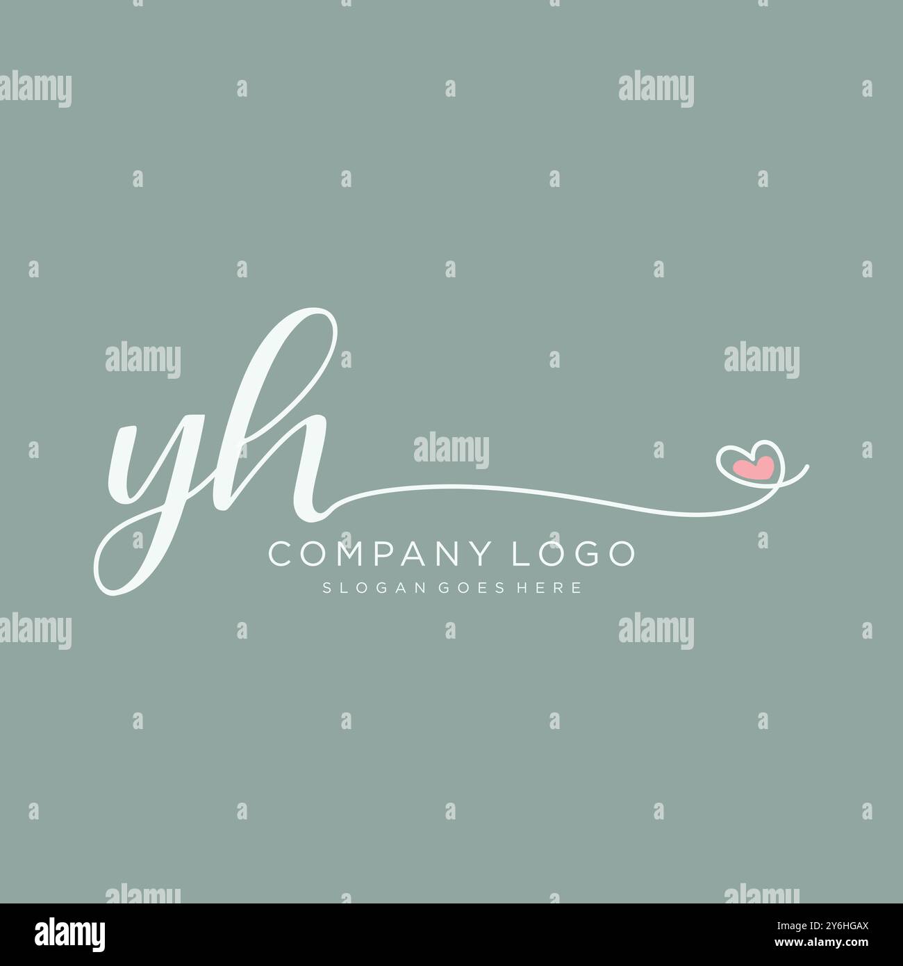 Yh initials logo Stock Vector Images - Alamy