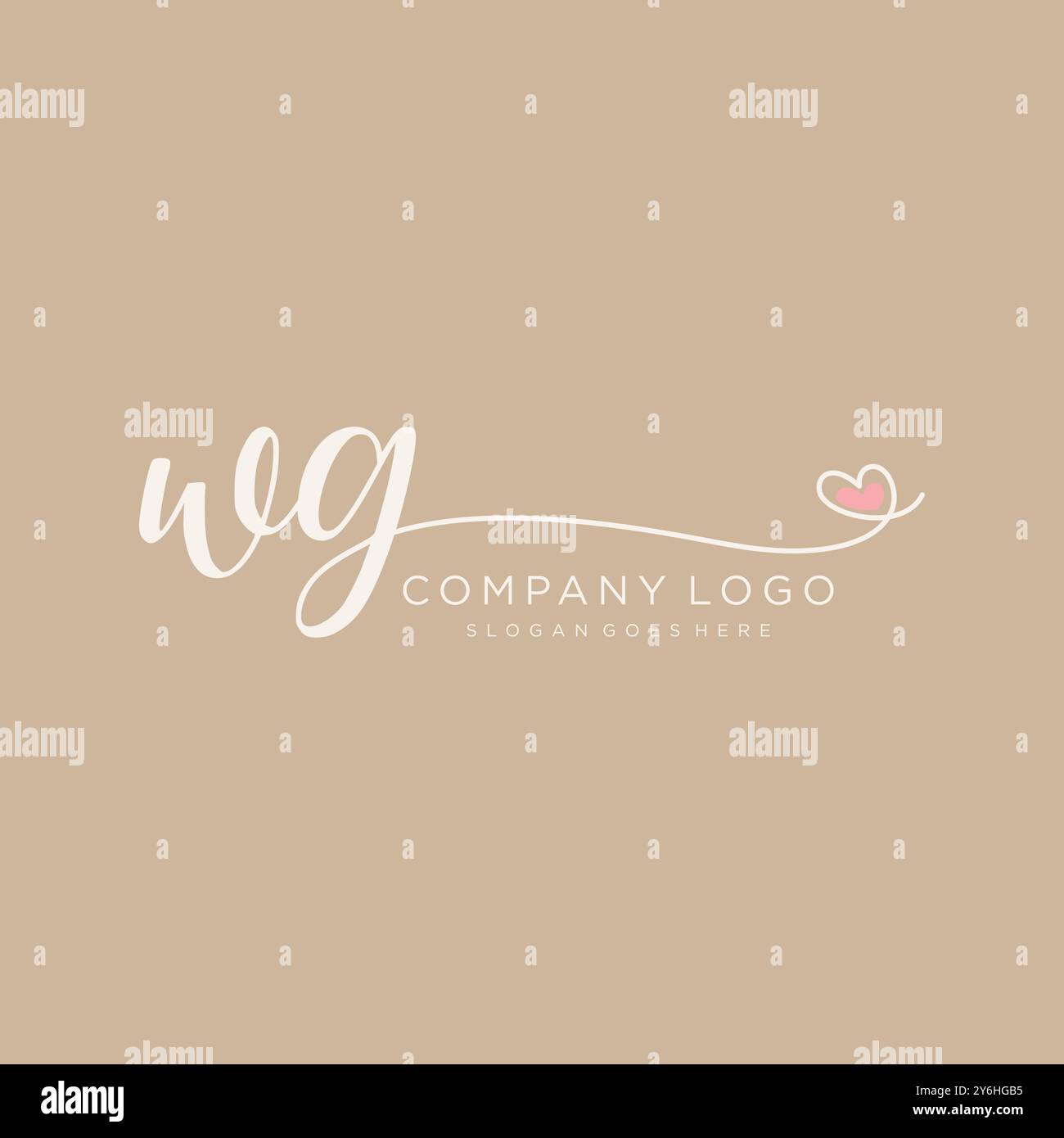 Wg initials logo Stock Vector Images - Alamy