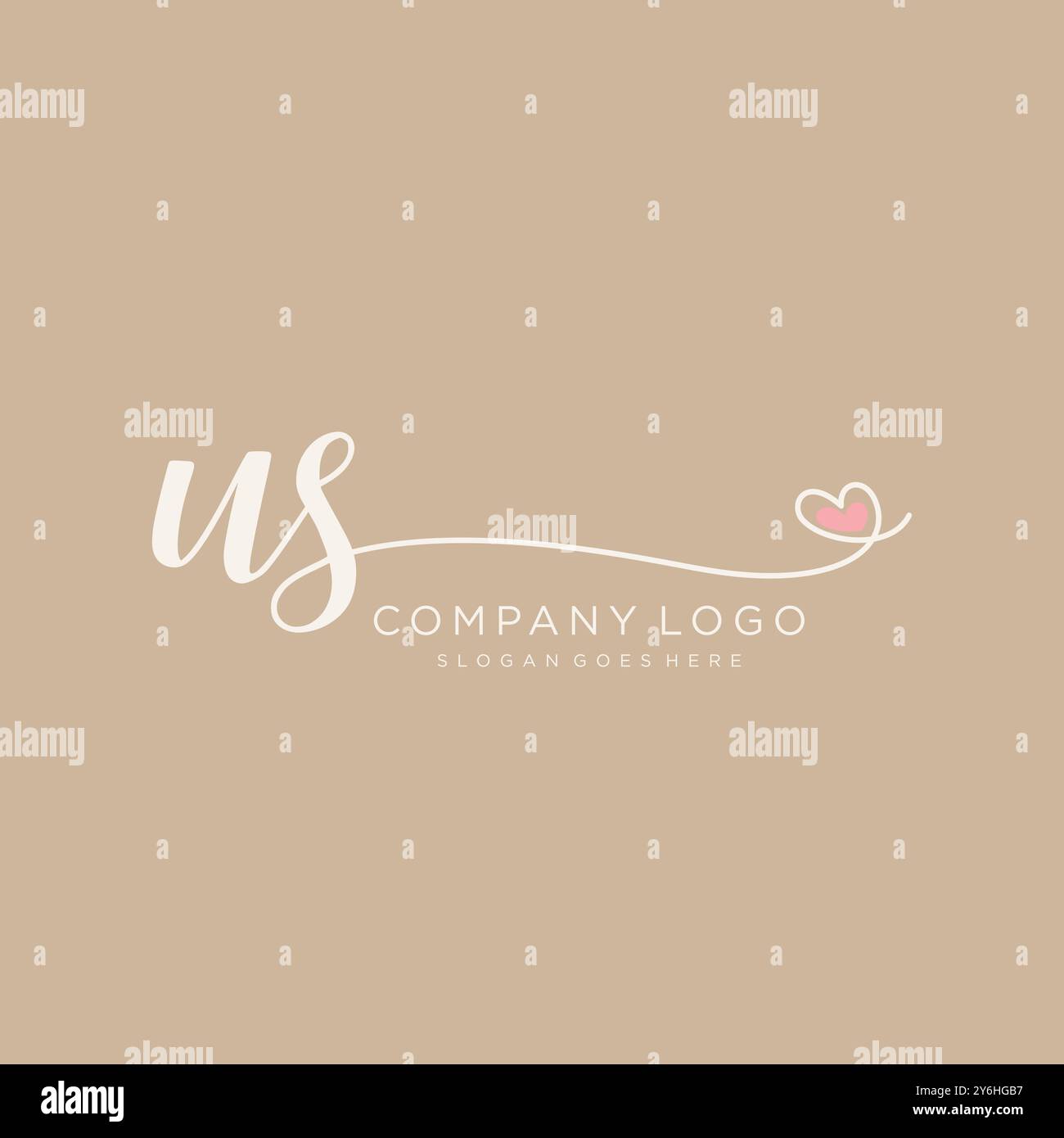 US Initial handwriting logo design Stock Vector Image & Art - Alamy