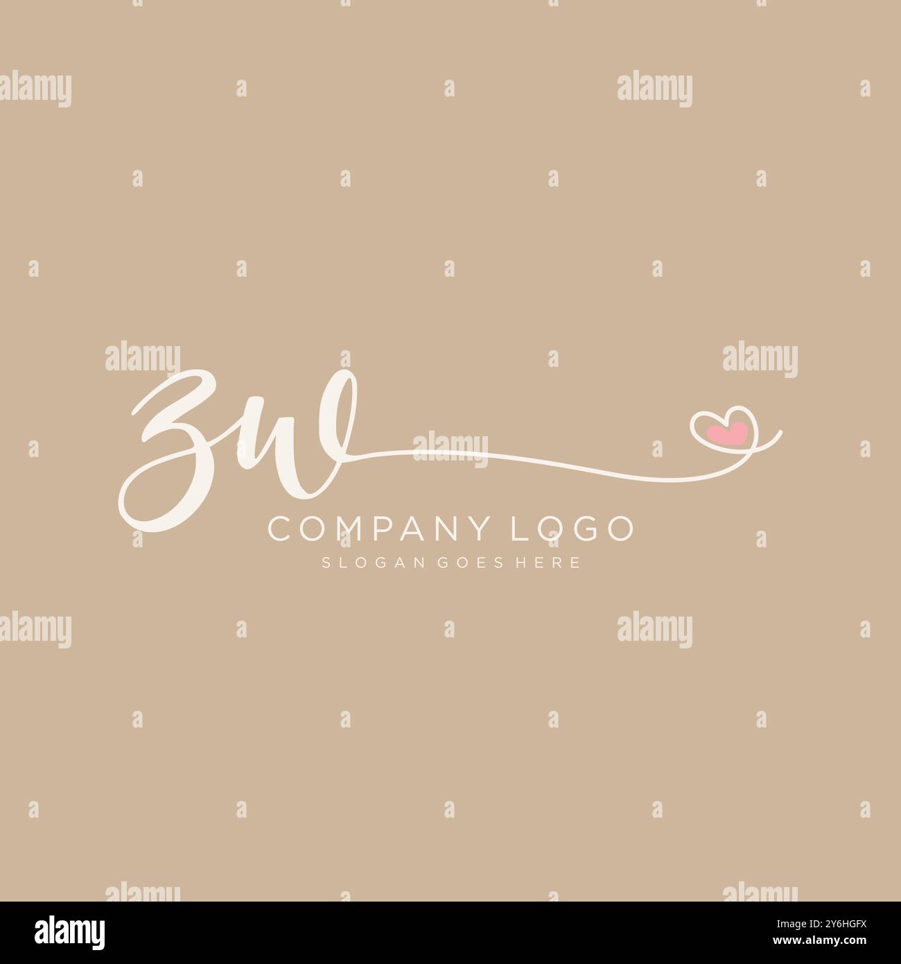 Initial zw logo hi-res stock photography and images - Alamy