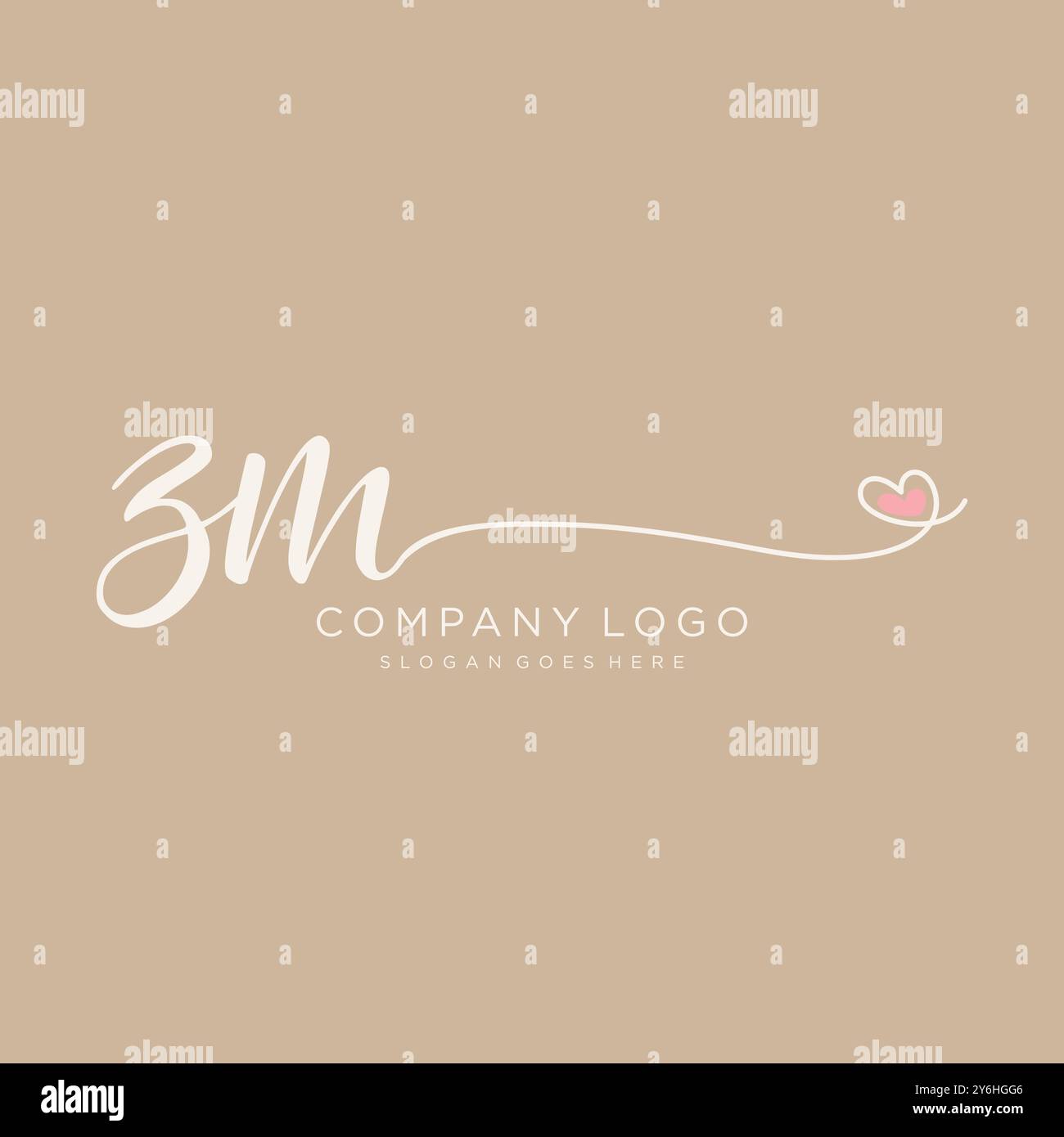Zm initials logo hi-res stock photography and images - Alamy