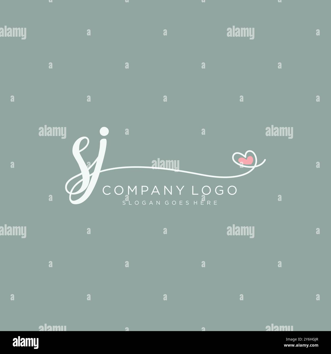 SJ Initial handwriting logo design Stock Vector Image & Art - Alamy