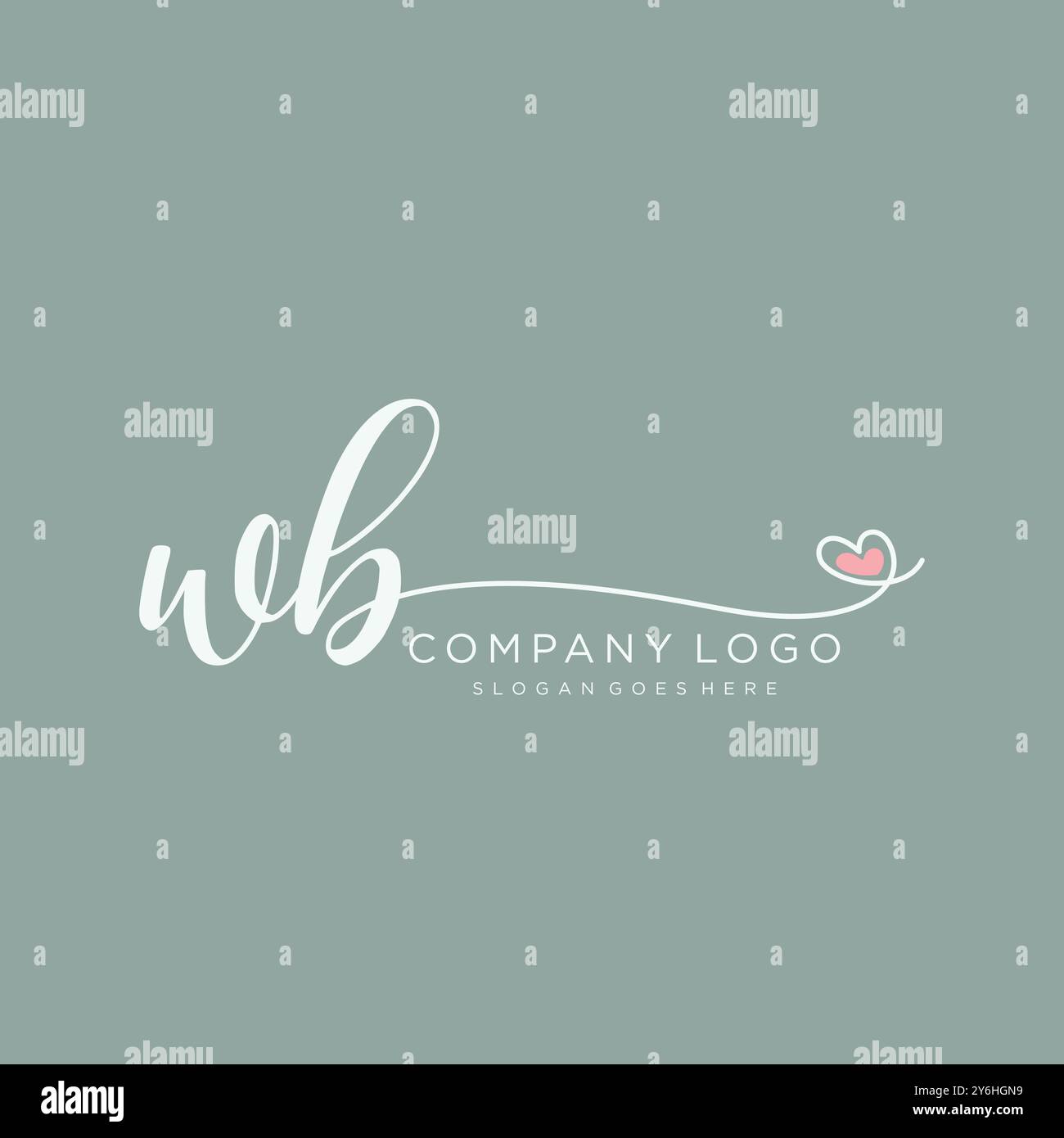 Wb initials logo Stock Vector Images - Alamy