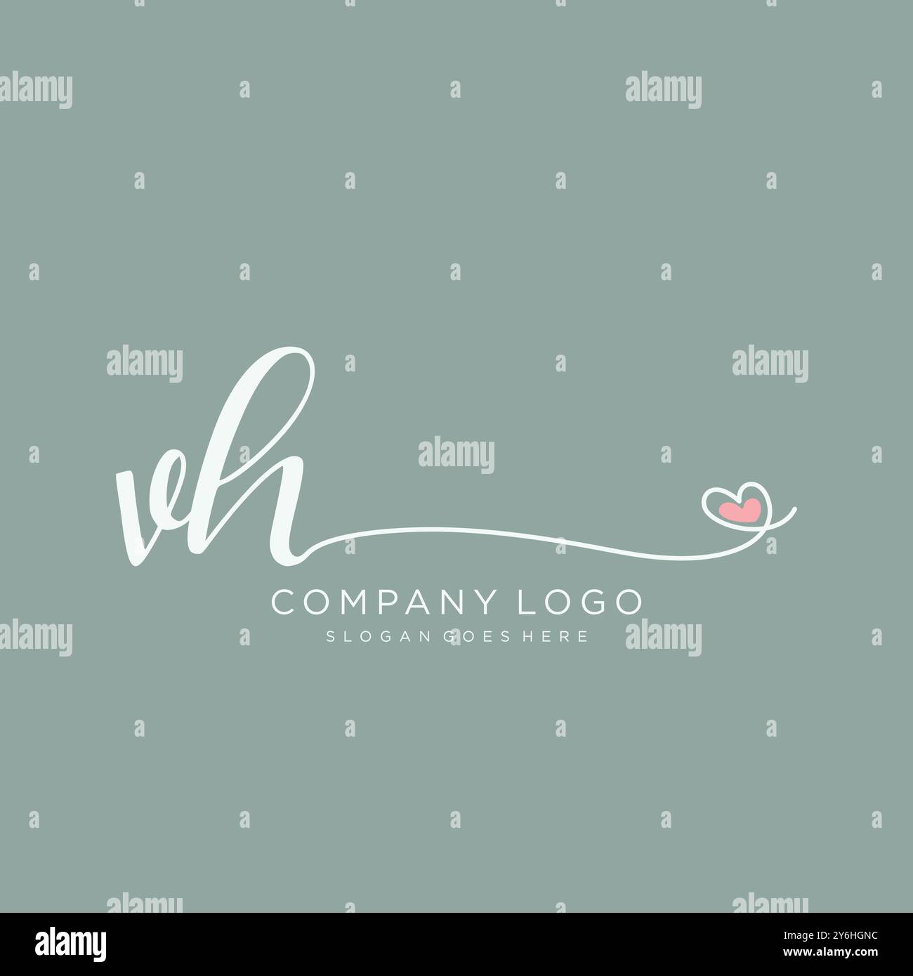 Vh initials logo Stock Vector Images - Alamy