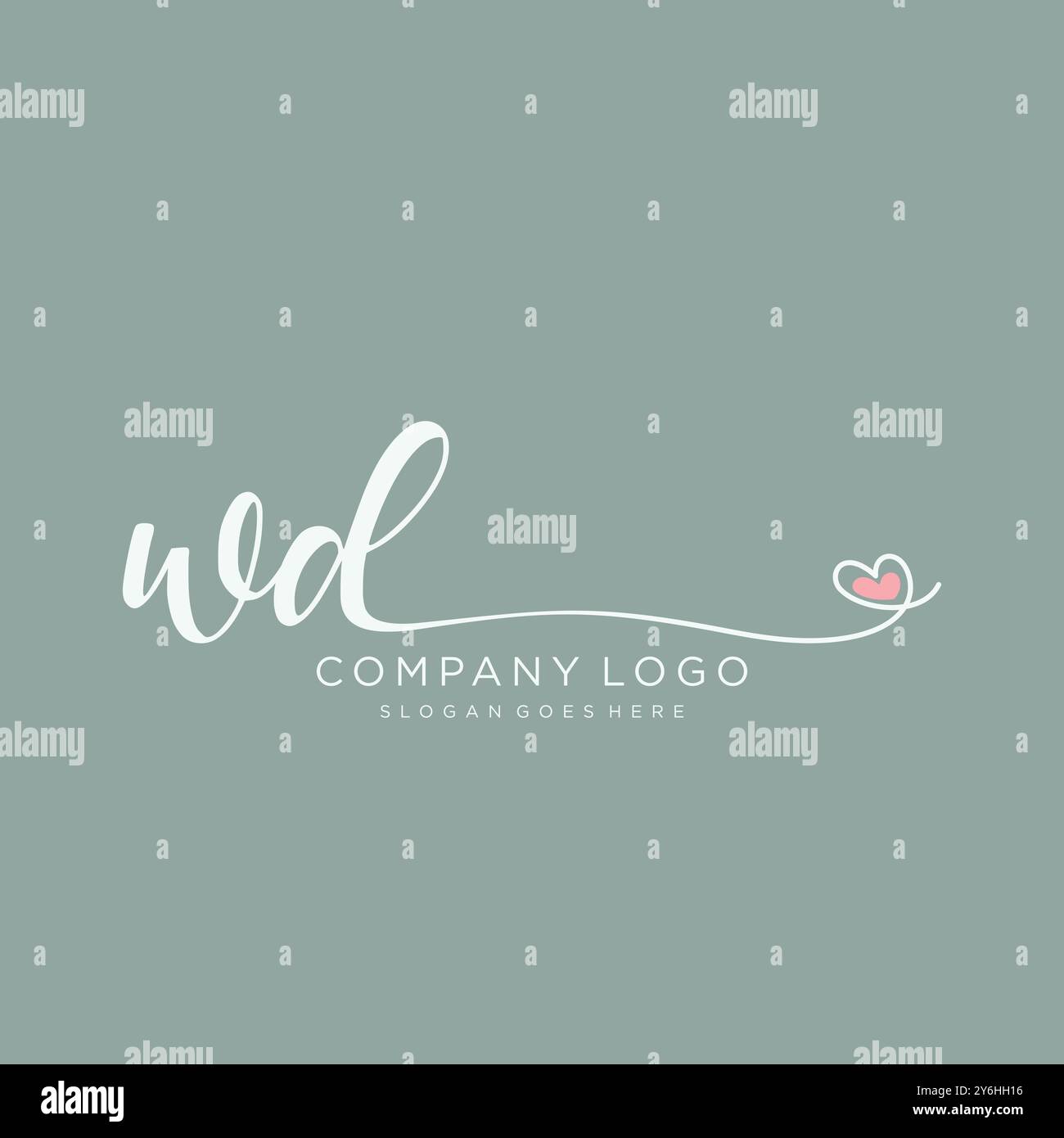 Wd initials logo Stock Vector Images - Alamy