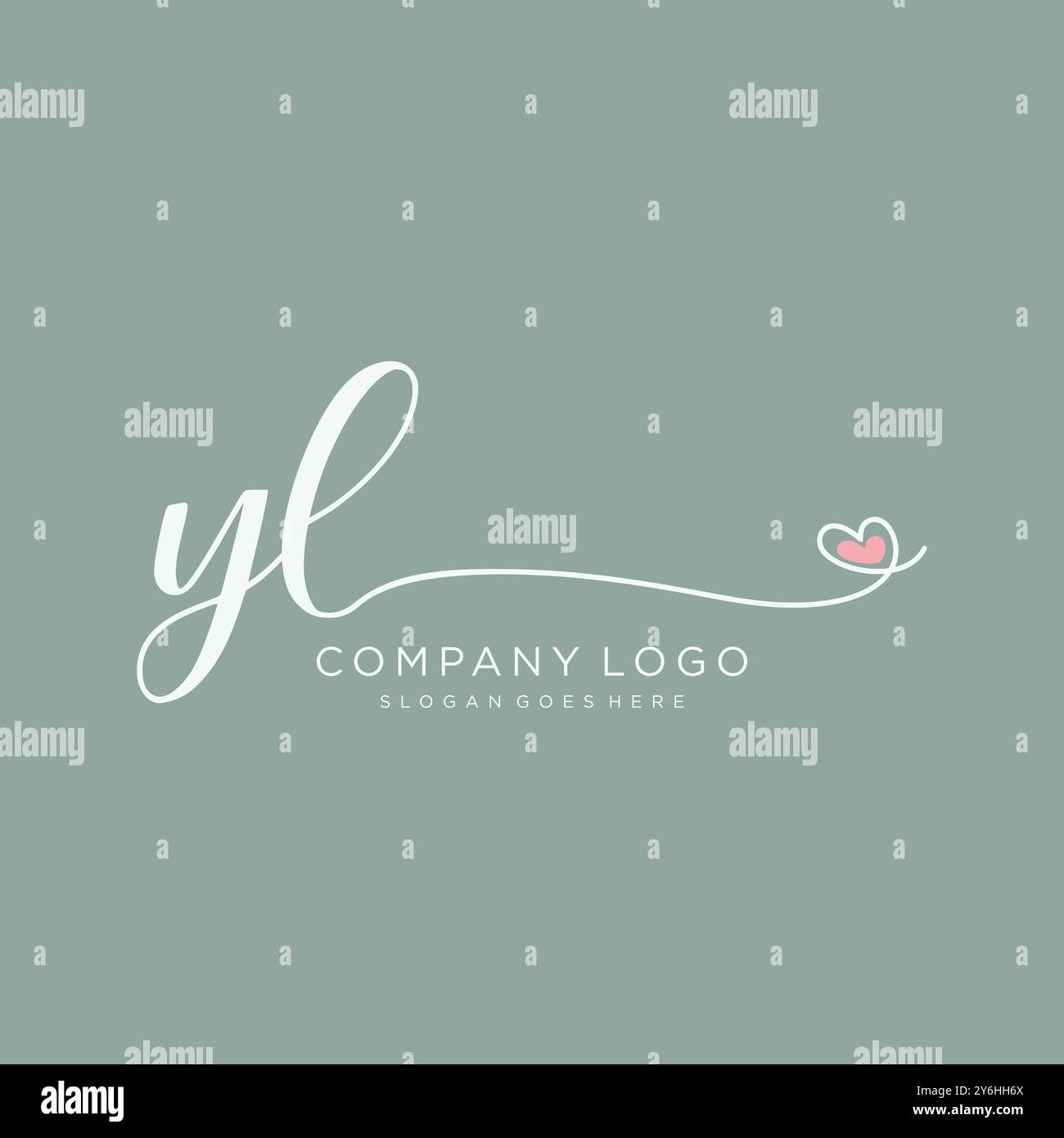 YL Initial handwriting logo design Stock Vector Image & Art - Alamy