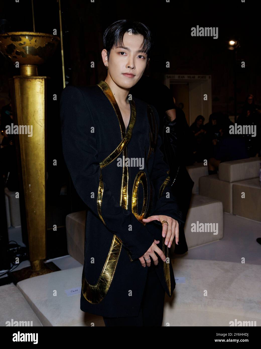 Paris, Frankreich. 25th Sep, 2024. Kim Hongjoong attends BALMAIN Spring ...