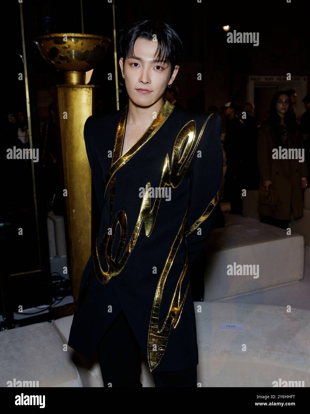 Paris, Frankreich. 25th Sep, 2024. Kim Hongjoong attends BALMAIN Spring ...