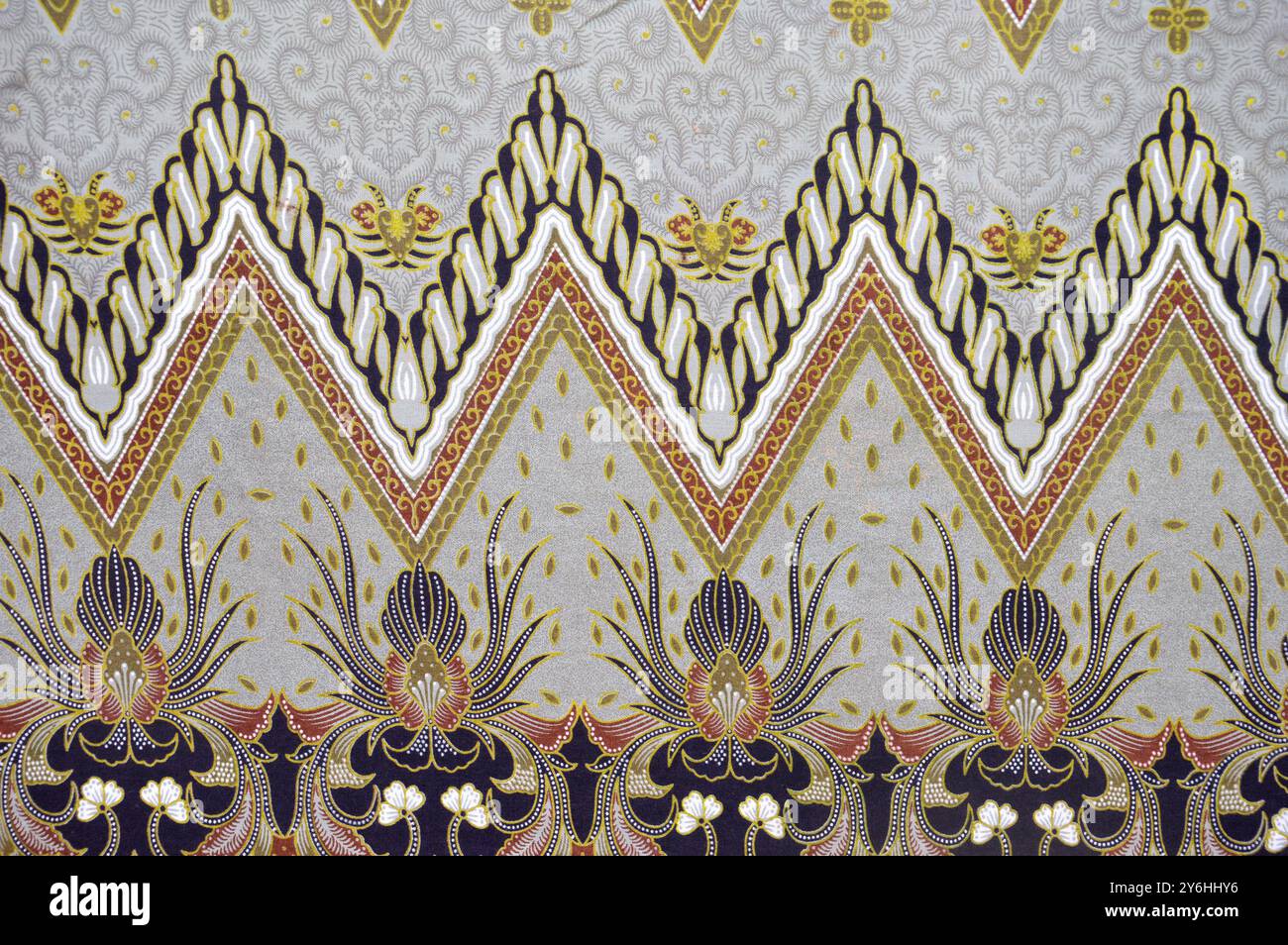 detailed patterns of Indonesia batik cloth Stock Photo - Alamy