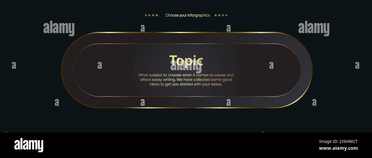 A long Luxury multipurpose Infographic circle buttons and Golden ...