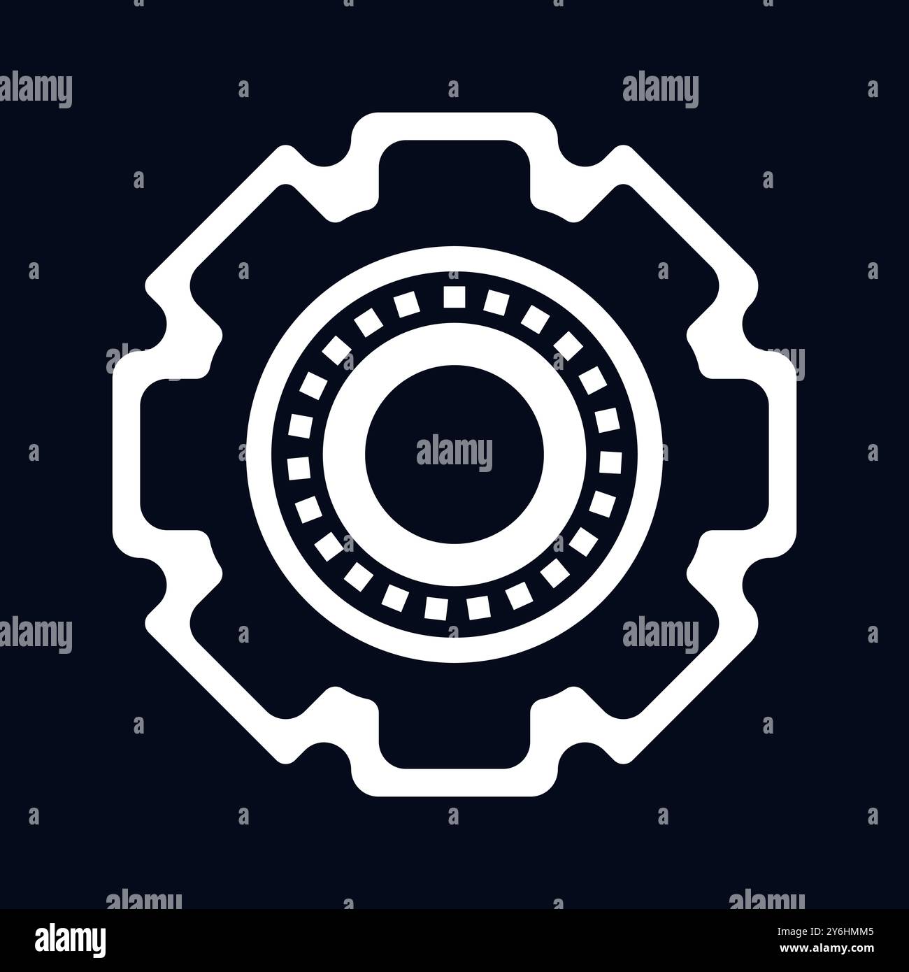 Set up of technolgy AI icon, circute symbol for AI concept vector ...