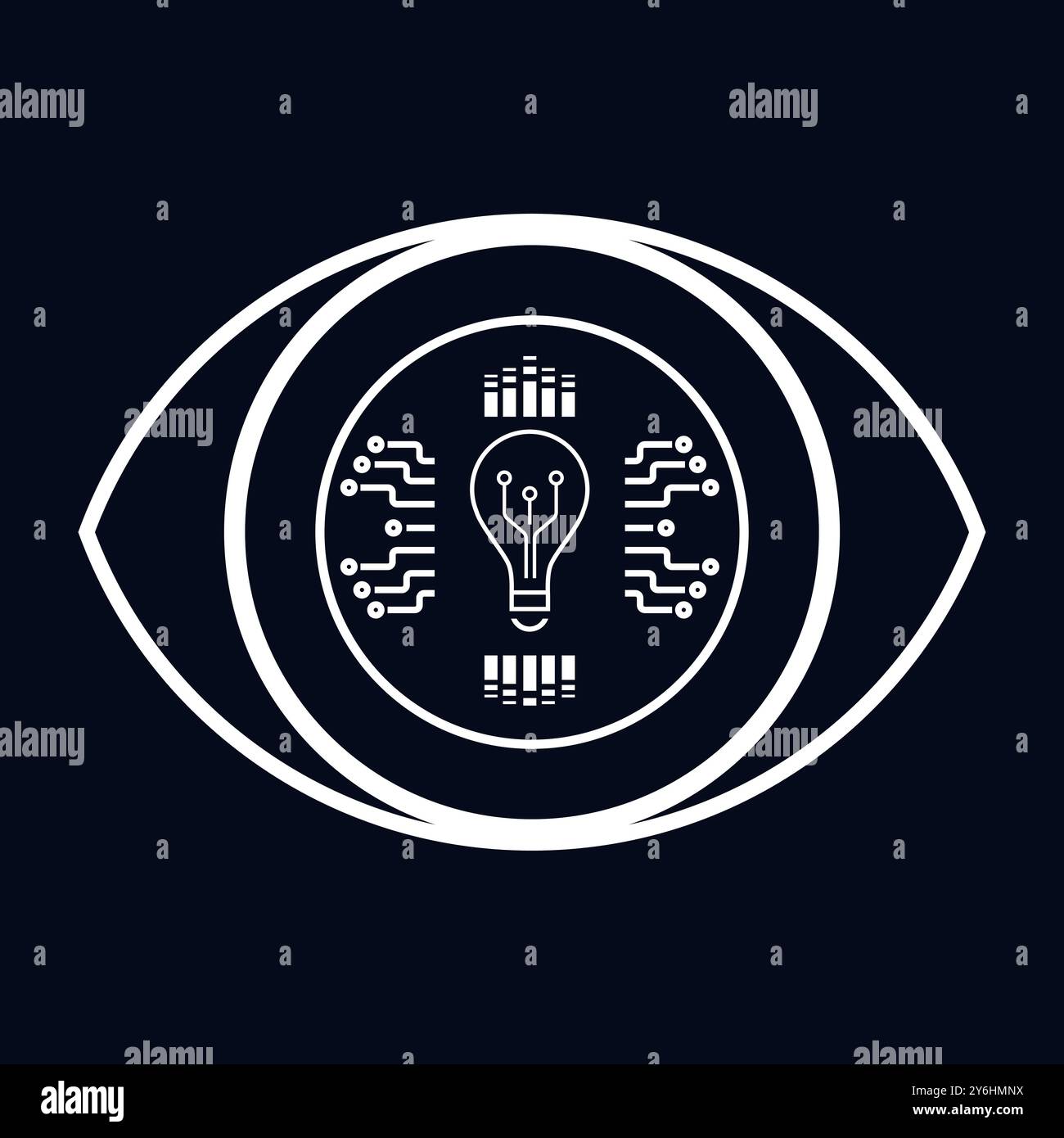 The eyes icon, symbol for AI concept vector, illustration design. an ...