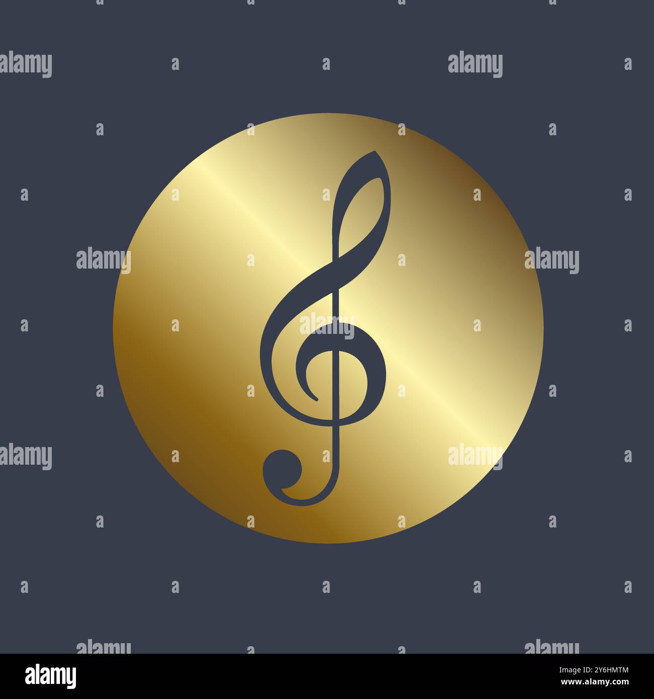 Luxury music notes key, symbol, icon, element, used in music concepts ...