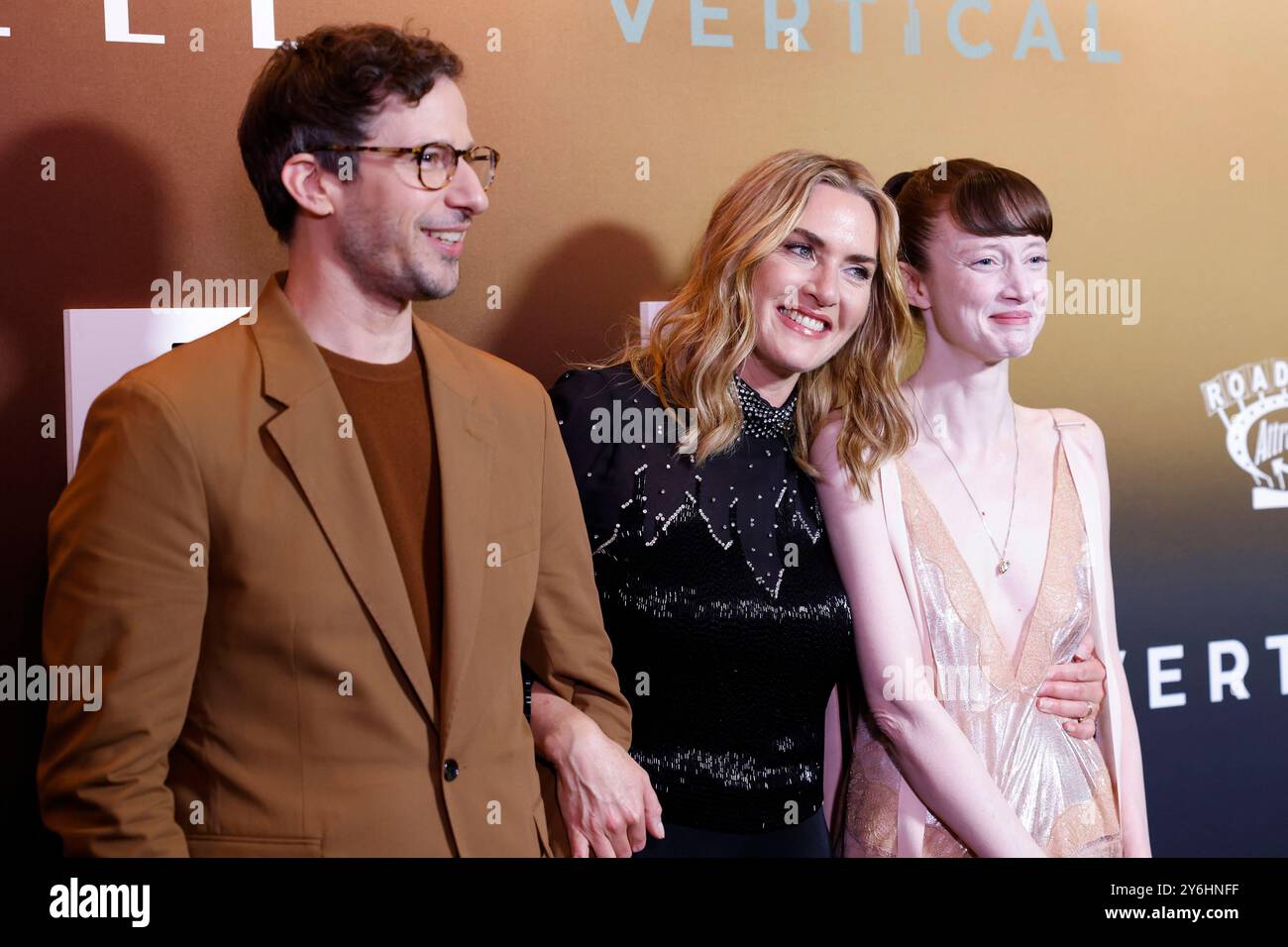 New York, United States. 25th Sep, 2024. Andy Samberg, Kate Winslet and ...