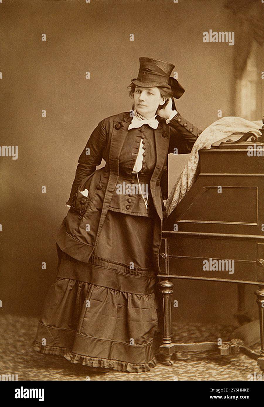 1870 c. , New York , USA : The american politician VICTORIA C. WOODHULL ...