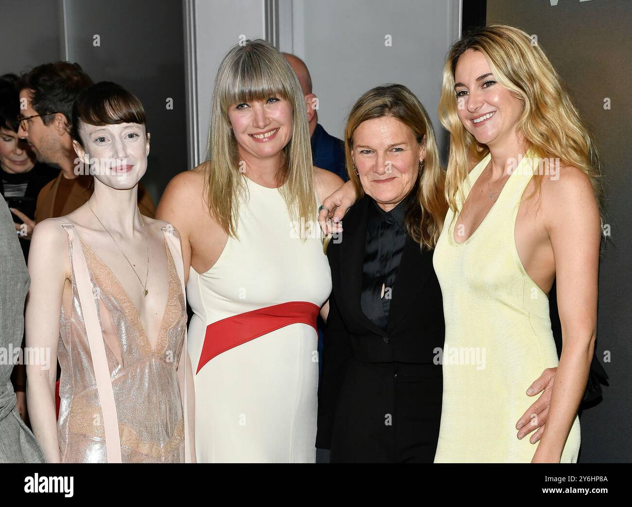 Andrea Riseborough, left, Kate Solomon, Ellen Kuras and Shailene ...