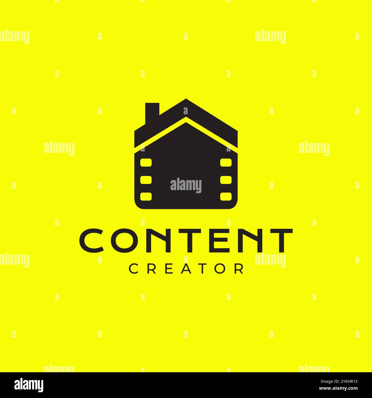 house cinema movie studio content creator modern minimal clean flat ...
