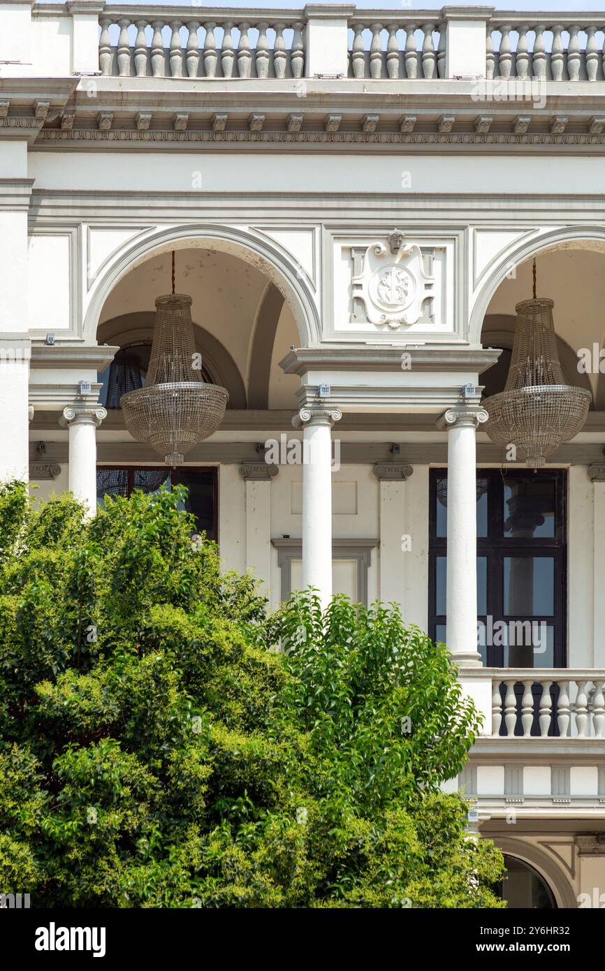Street view and traditional architecture in Tbilisi, the capital of ...
