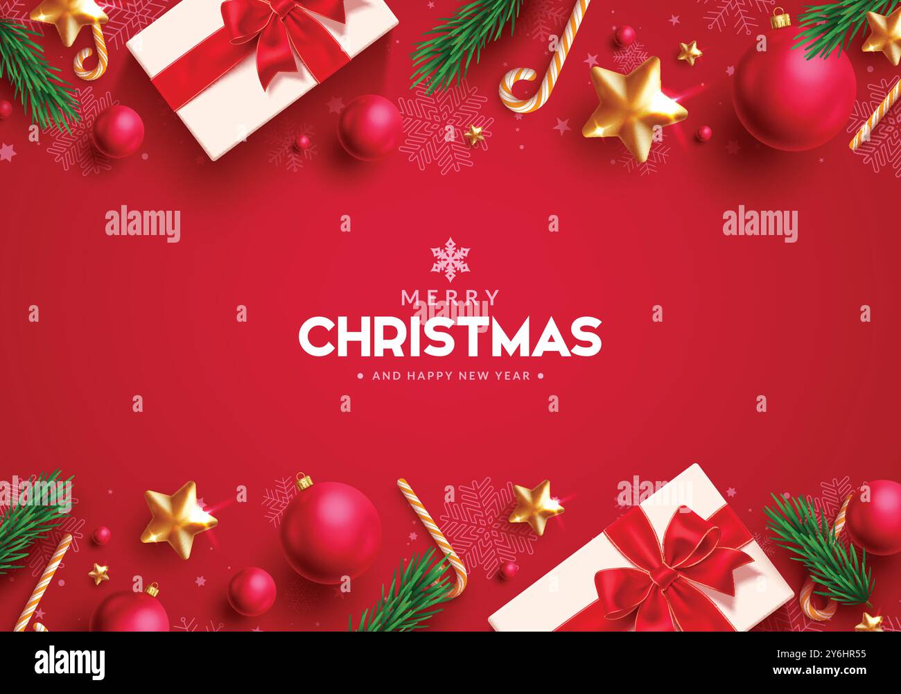 Christmas greetings vector background design. Merry christmas greeting ...