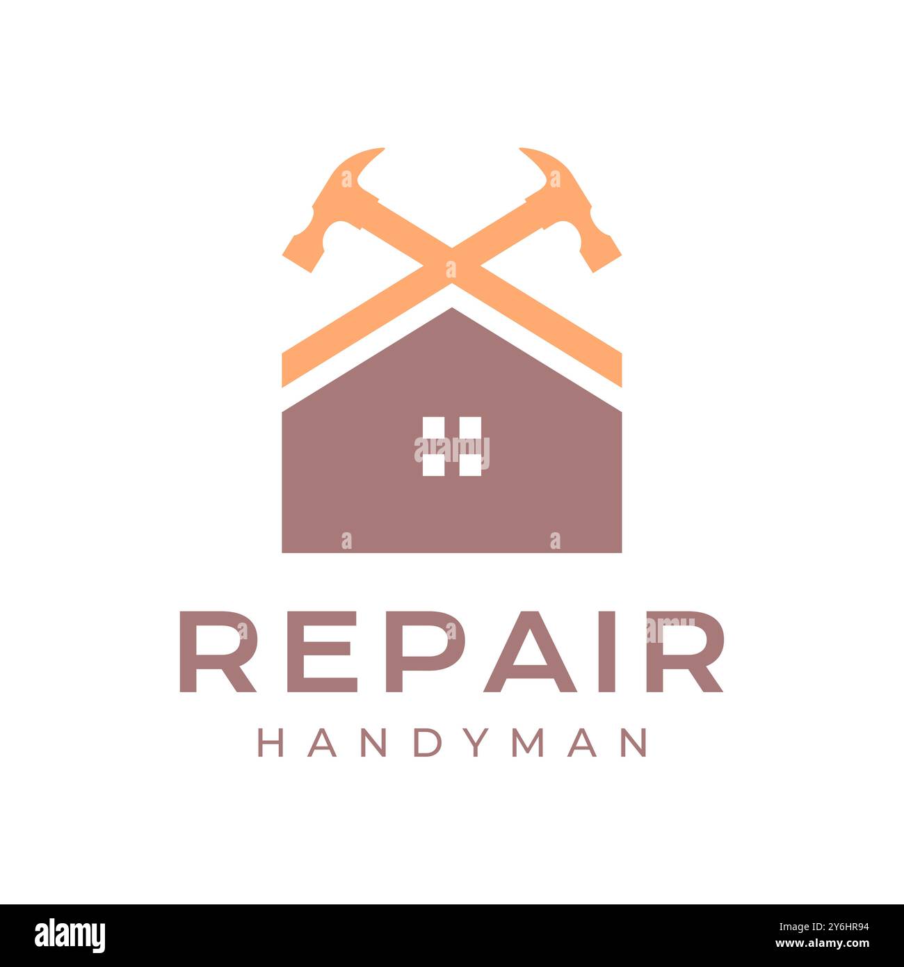house with hammer repair roofing modern services handyman simple flat ...
