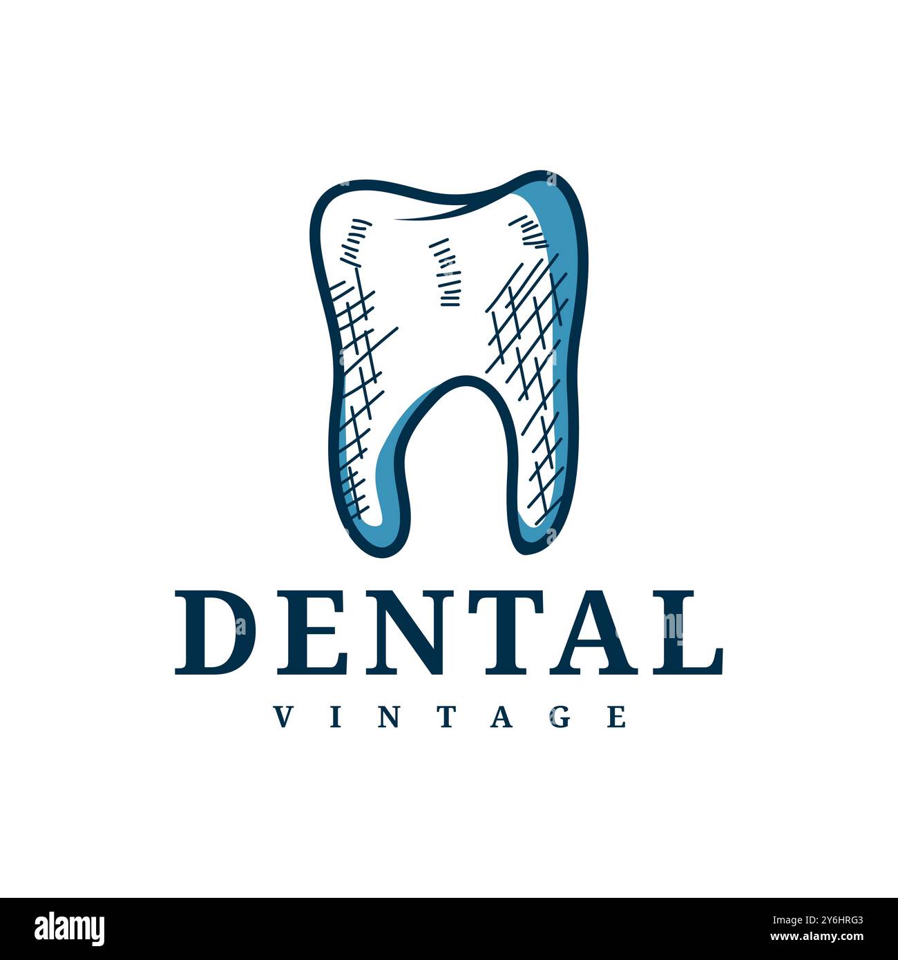 Vintage Retro Symbol Illustration Dental Health Logo Design Template ...