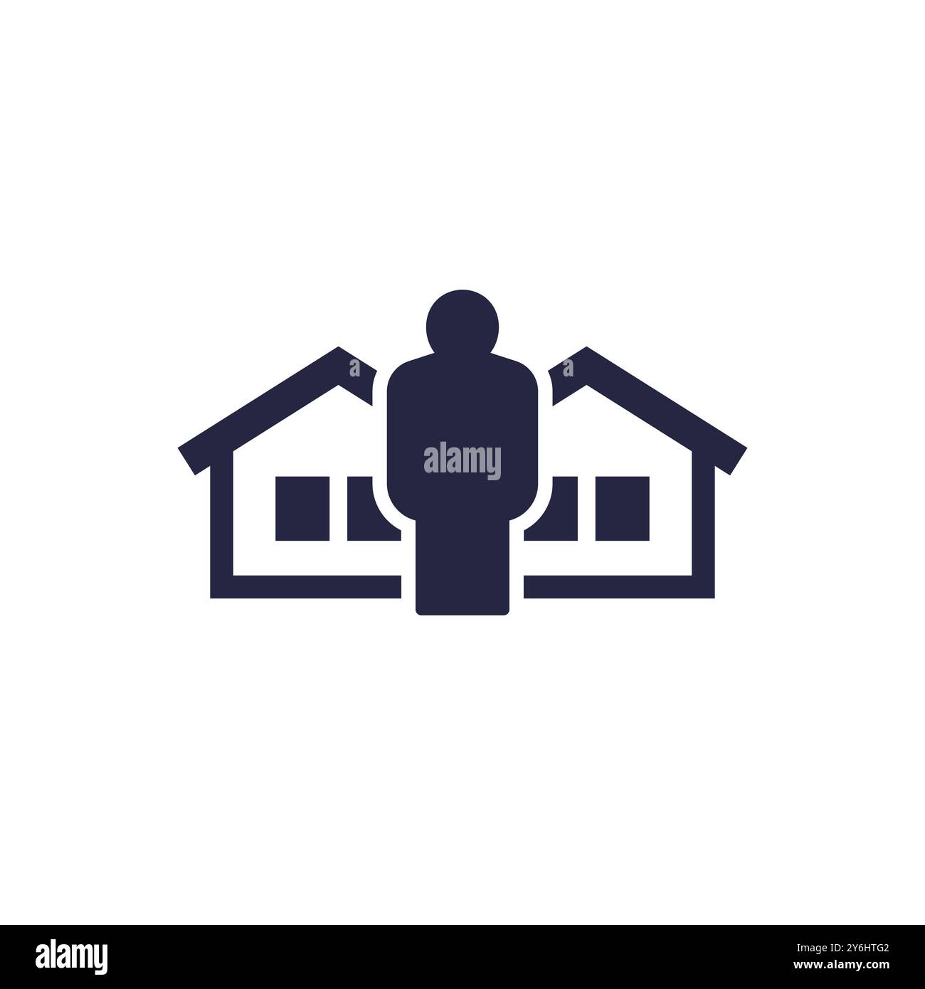 Real estate manager icon Cut Out Stock Images & Pictures - Alamy