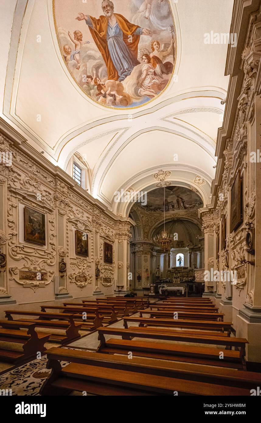 Chiesa di San Giuseppe, Catholic church in Taormina, Sicily Stock Photo ...