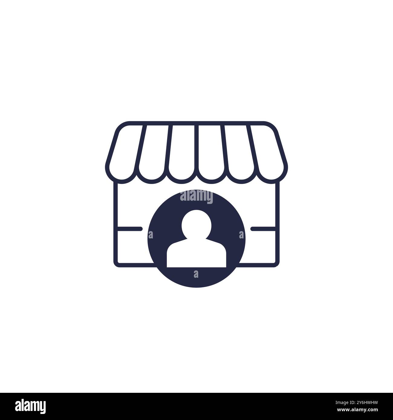 shop owner icon on white Stock Vector Image & Art - Alamy