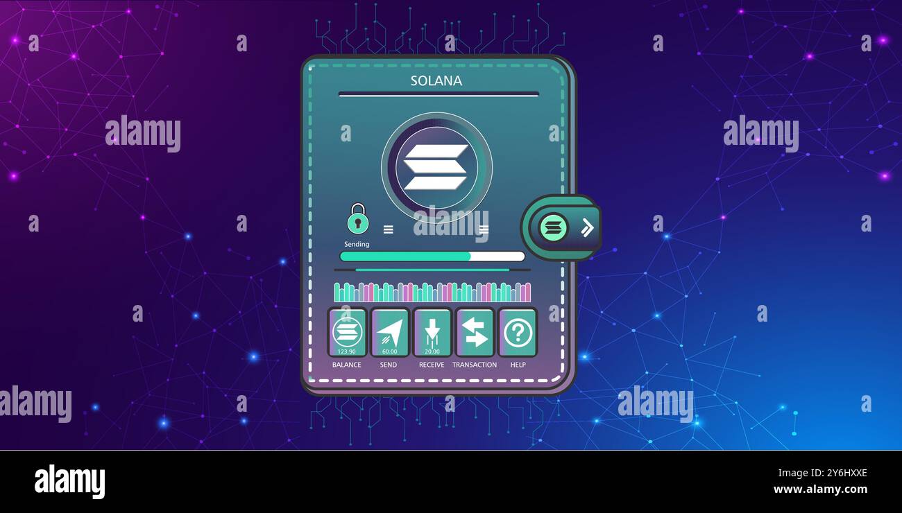 Blockchain solana Stock Vector Images - Alamy