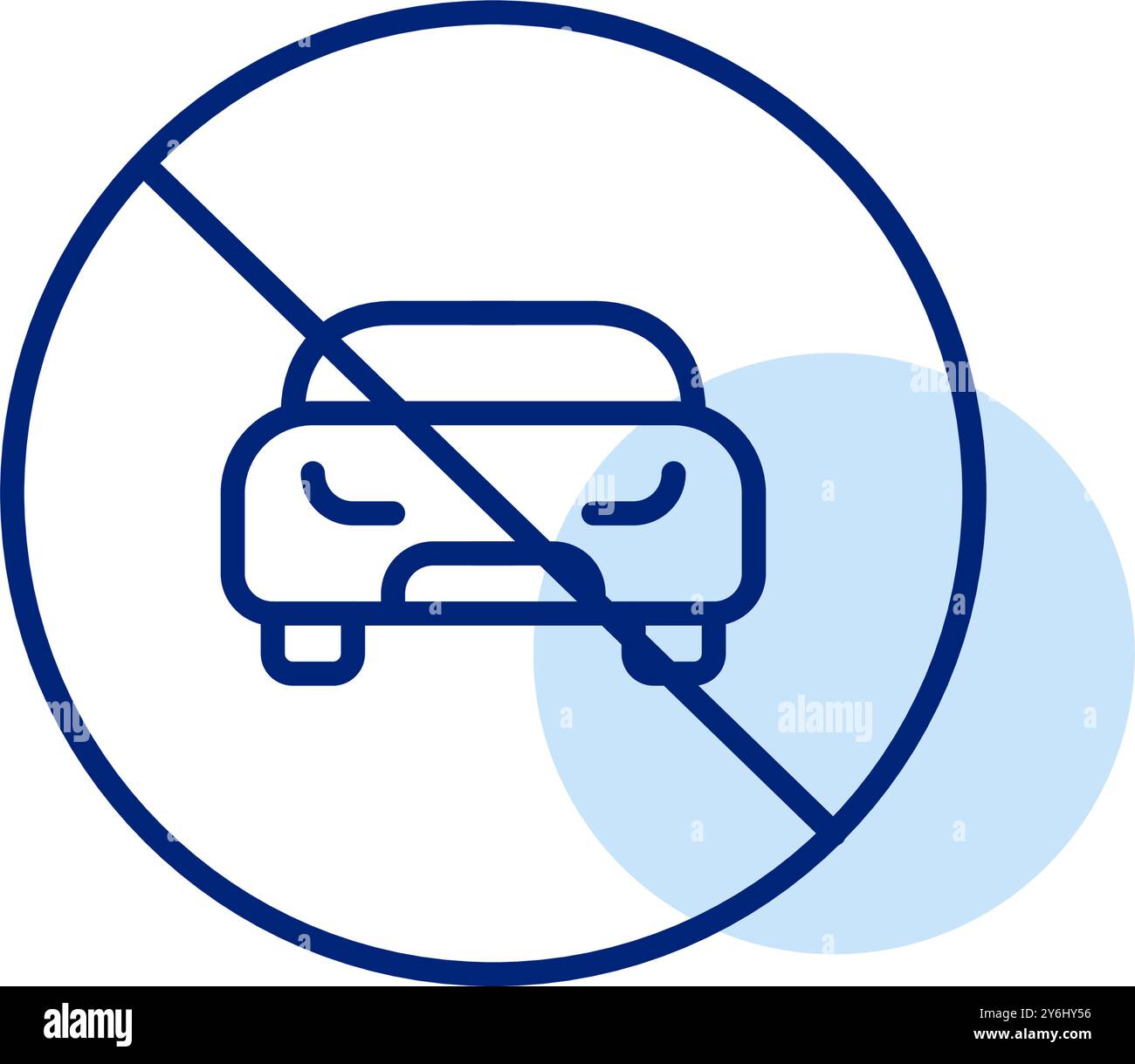 Vehicle ban zone. No driving allowed. Cars prohibited. Pixel perfect ...