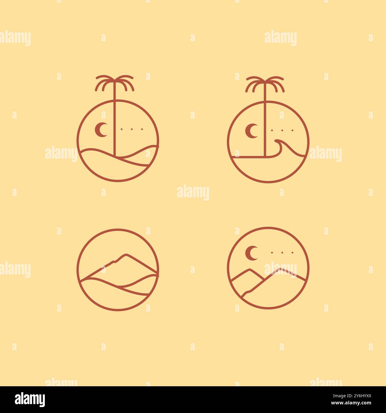 Beachfront design Stock Vector Images - Alamy