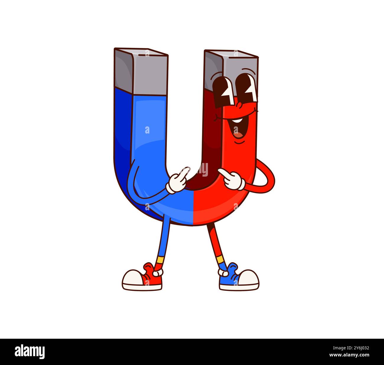 Child horseshoe magnet Stock Vector Images - Alamy