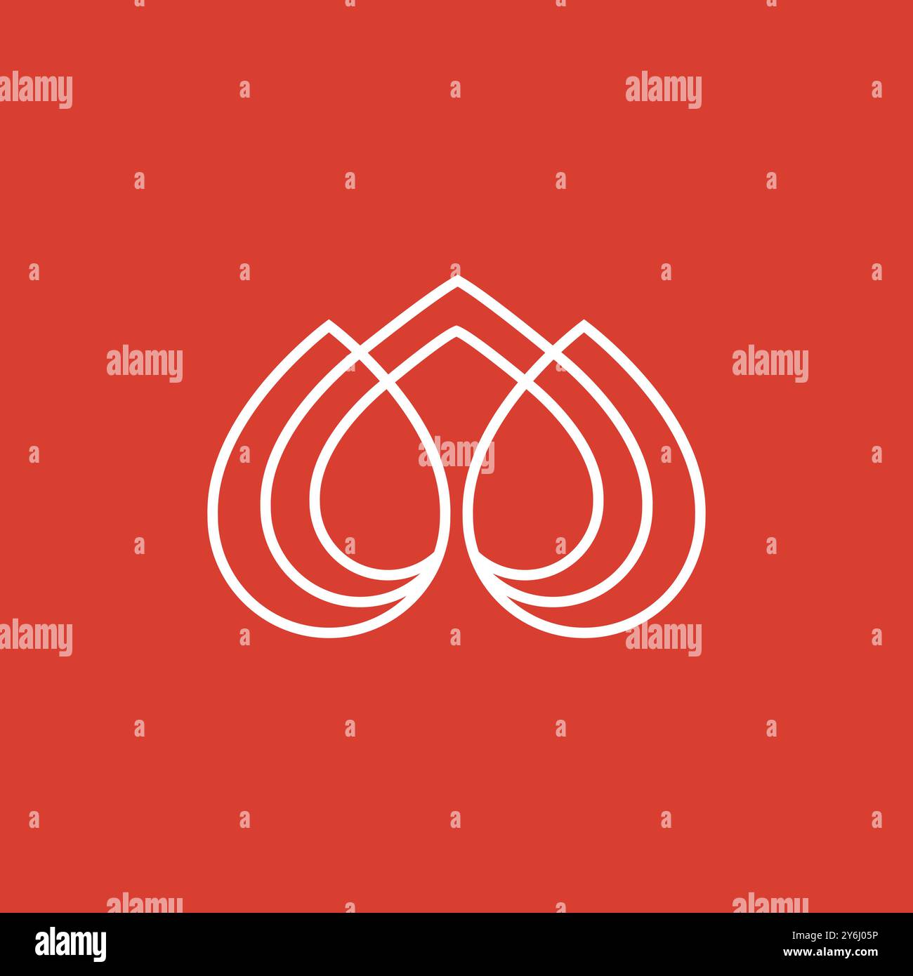 red onion condiment ingredient line logo design vector Stock Vector ...