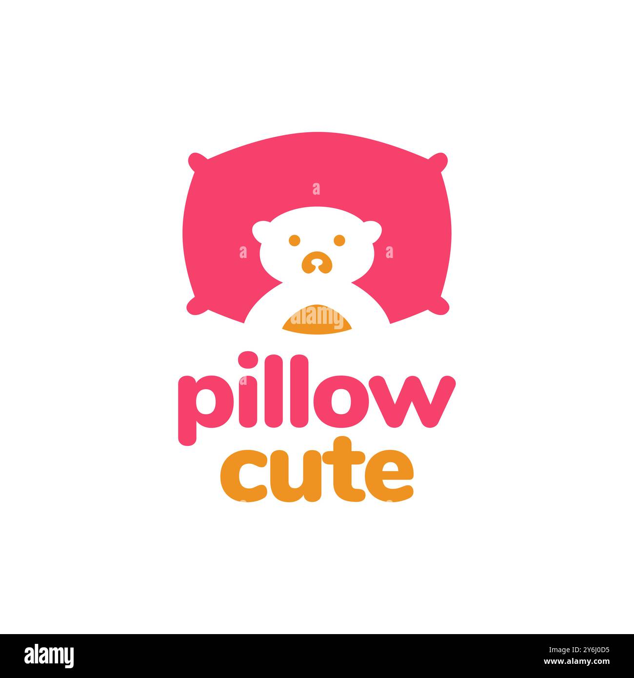 pillow cute colorful logo design vector Stock Vector Image & Art - Alamy