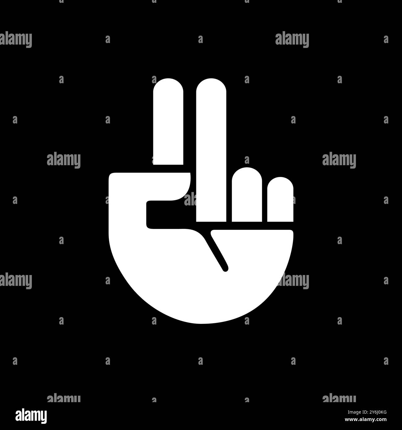 type of hand gesture flat logo design vector Stock Vector Image & Art ...