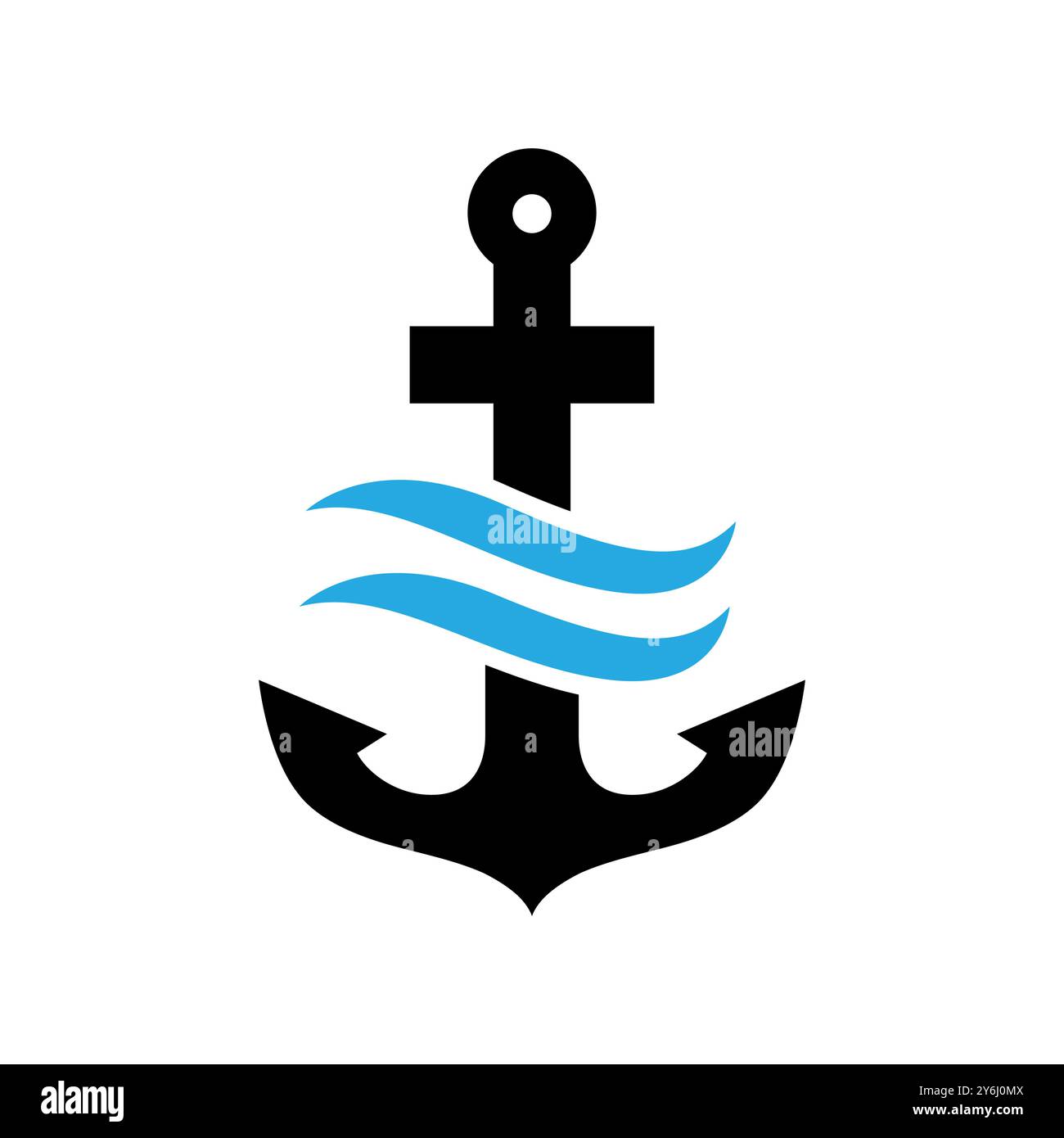 Anchor helm blue vector Cut Out Stock Images & Pictures - Alamy